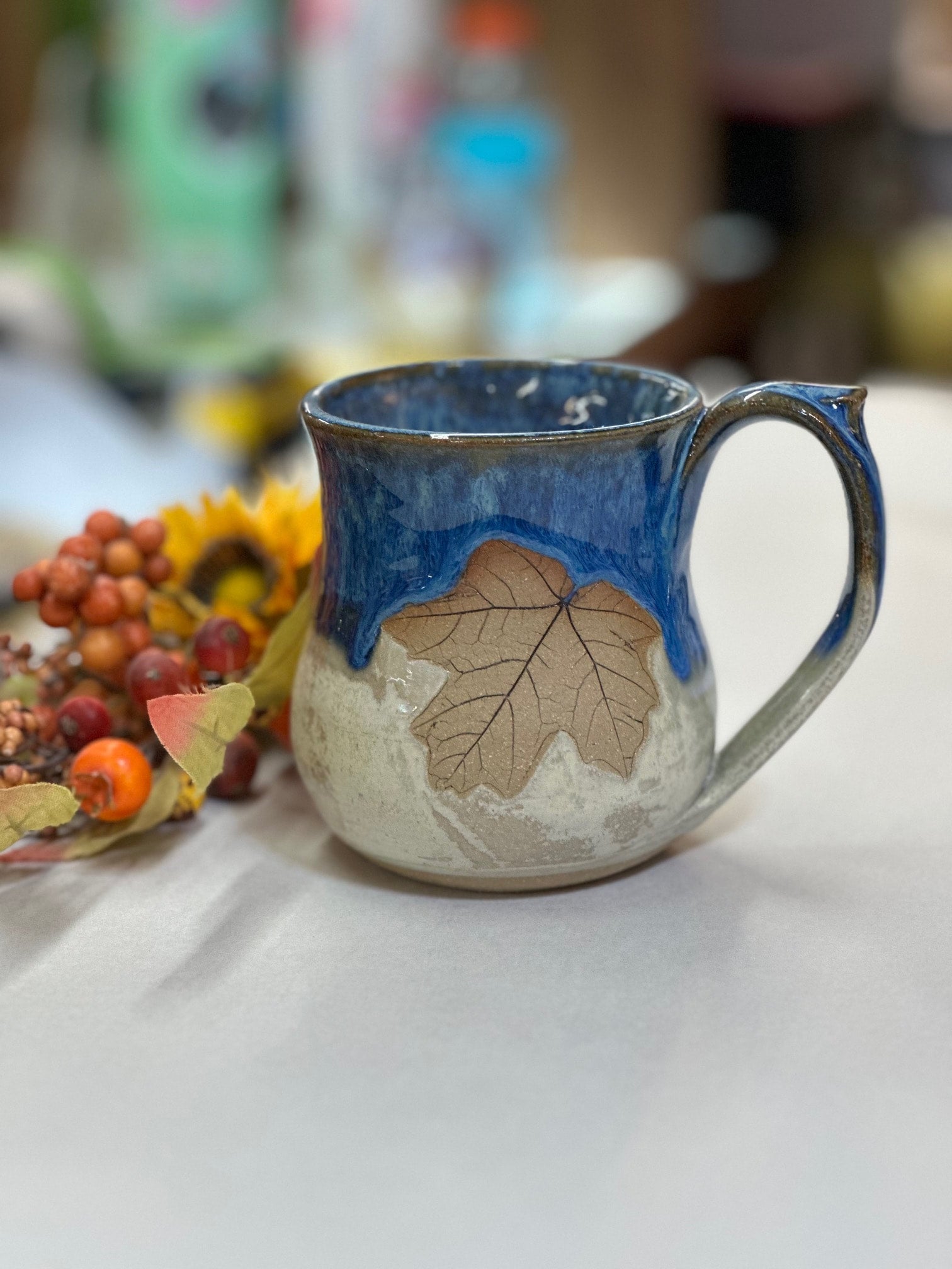 Mugs - Leaf | Pilgrim Pottery